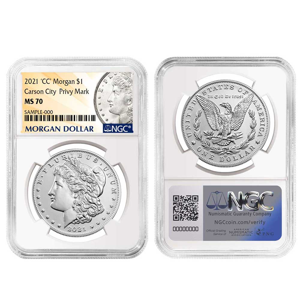 2021 $1 Morgan and Peace Silver Dollar 6pc Set NGC MS70 Morgan & Peace ...