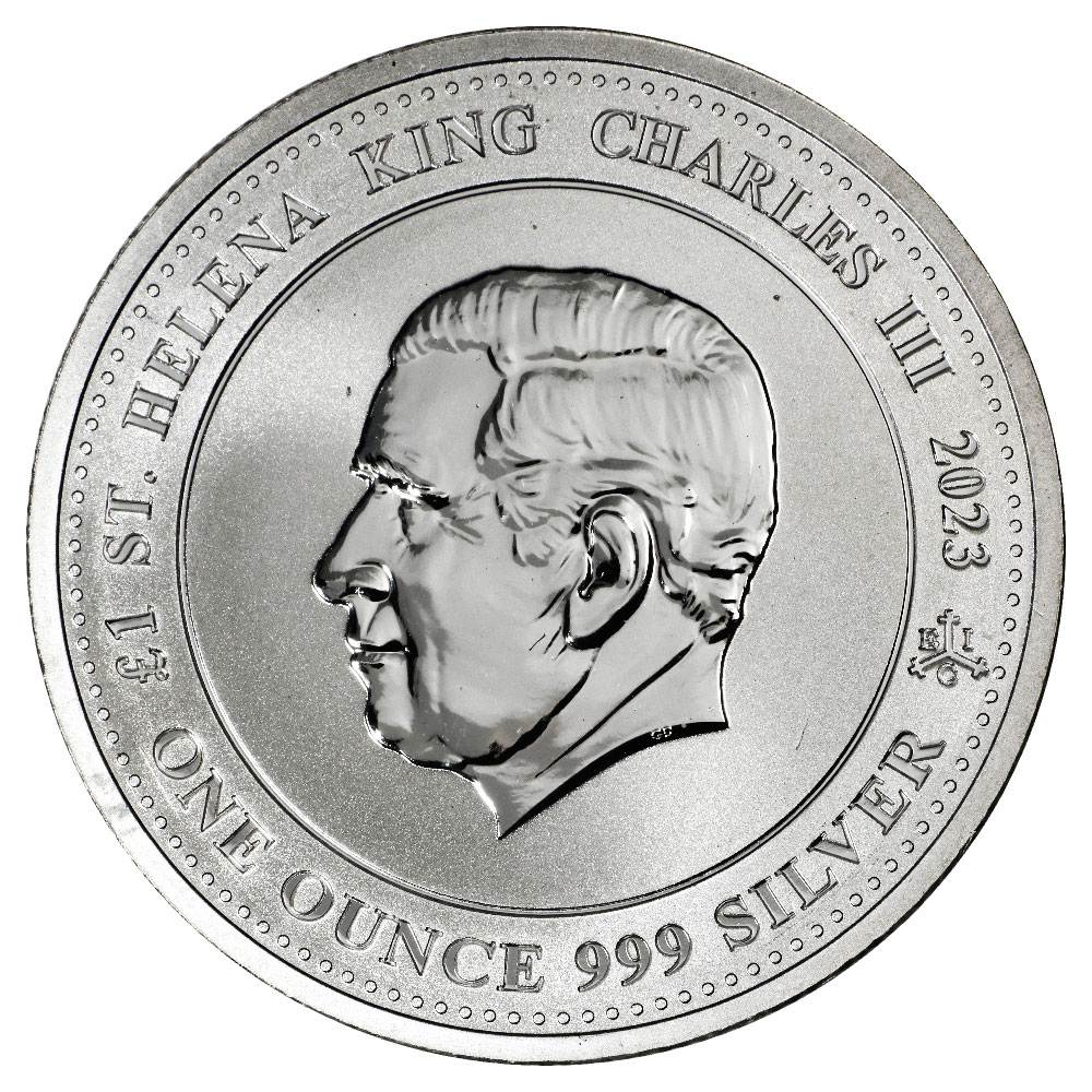 Lot of 10 - 2023 £1 St. Helena "Jennie Norris" Pegasus BU - Pinehurst Coins