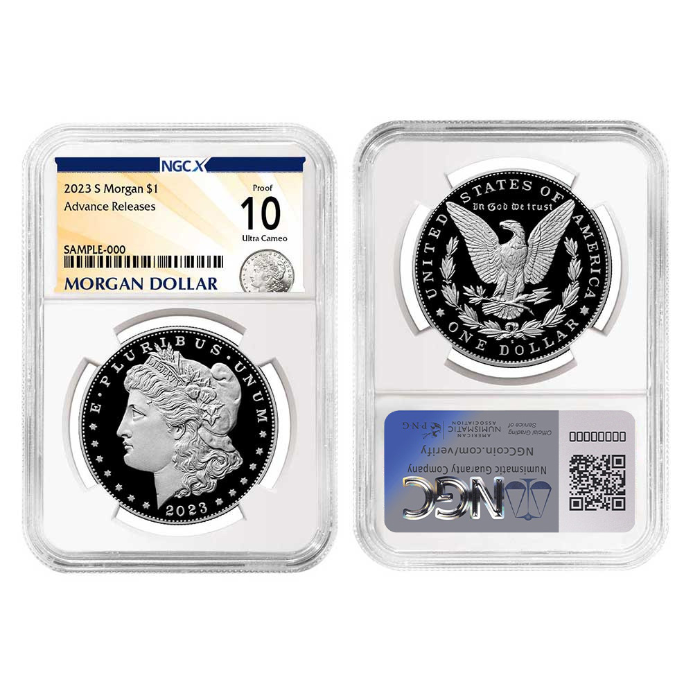 2023-S Proof $1 Morgan and Peace Silver Dollar 2pc Set NGCX PF10UC AR ...