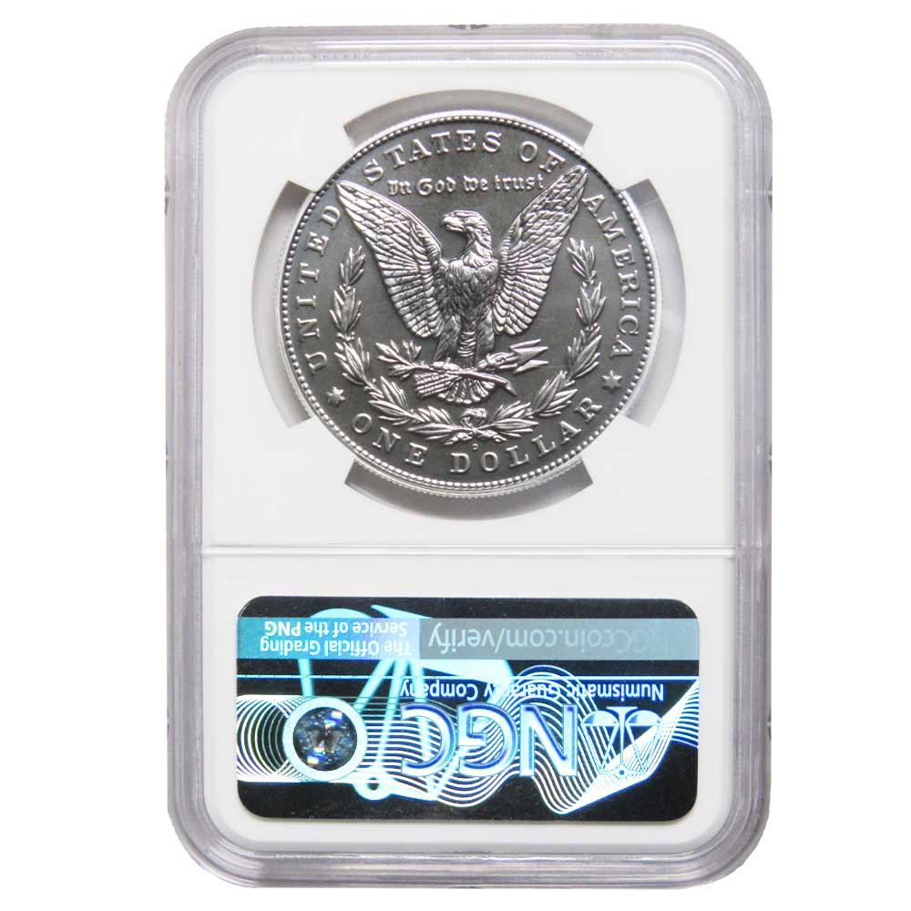 2021-D $1 Morgan Silver Dollar NGC MS69 Mint Error Obverse Struck Thru - Pinehurst Coins