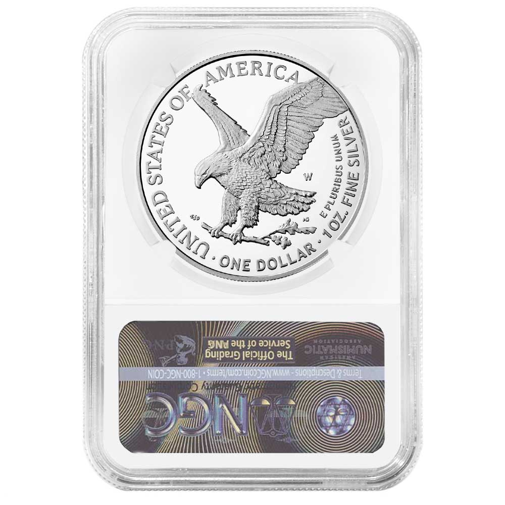 2022-W Proof $1 American Silver Eagle Congratulations Set NGC PF69UC ER West Point Star Label ...