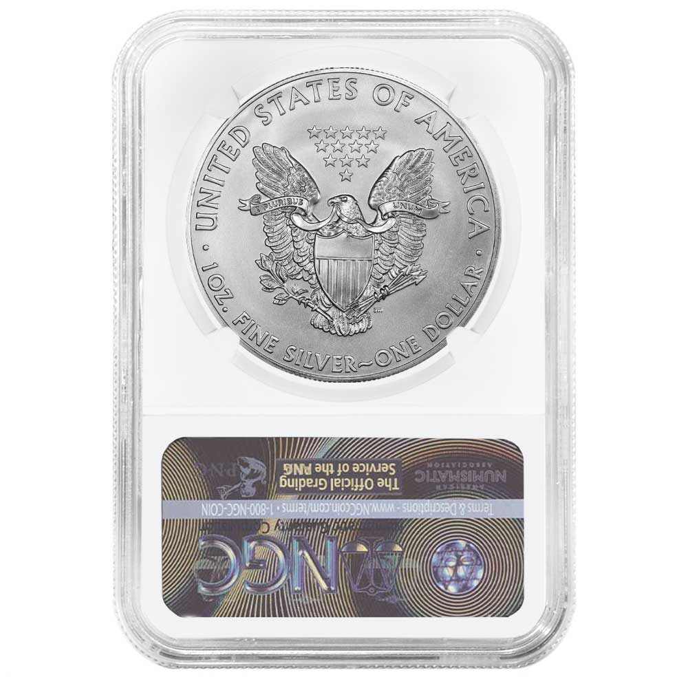 2016 $1 American Silver Eagle NGC MS69 Brown Label - Pinehurst Coins