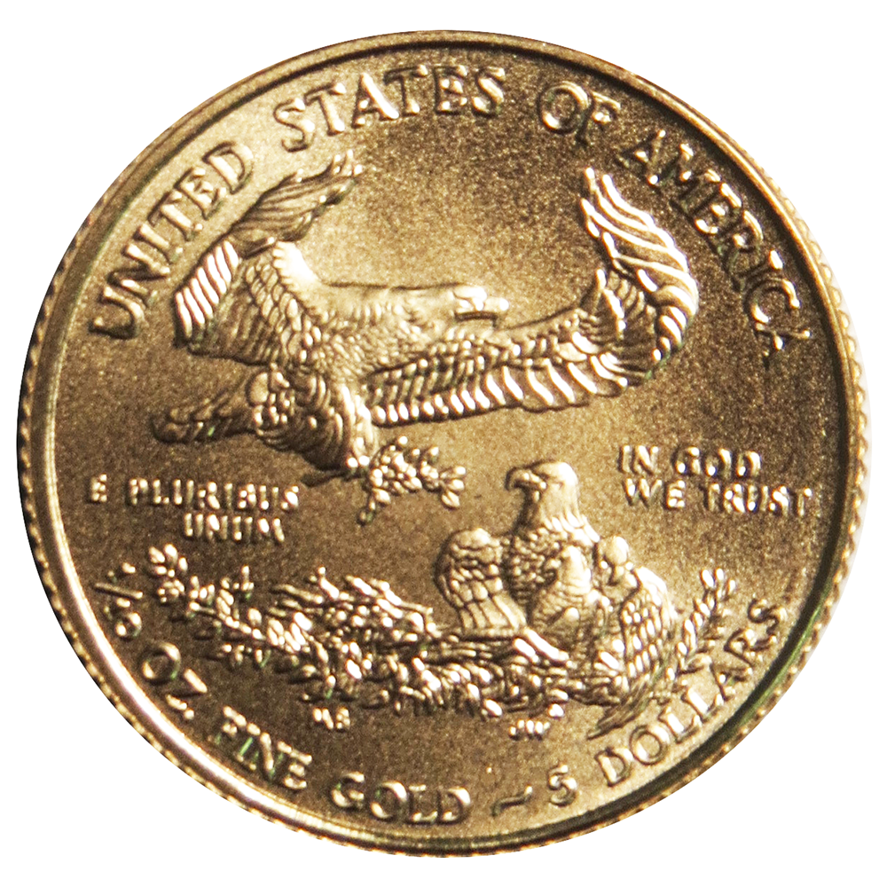 2015 $5 American Gold Eagle 1/10 oz Brilliant Uncirculated Coin ...