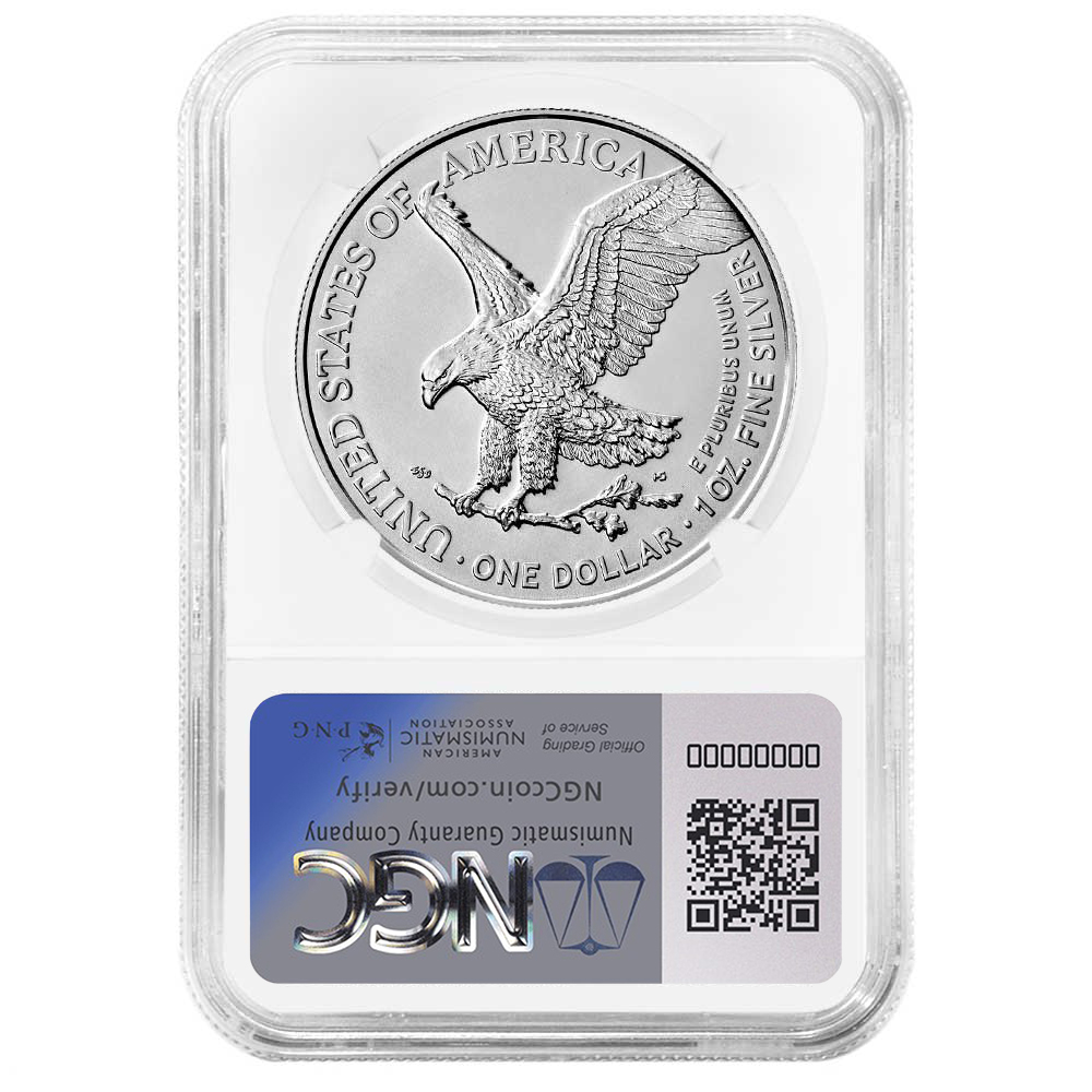 2024 (W) $1 American Silver Eagle 3pc Set West Point Star Label ...