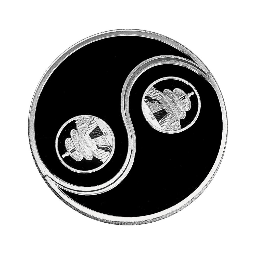 2023 Proof Black Unicorn 1 oz Silver Split-Coin Pouch & COA - Pinehurst ...