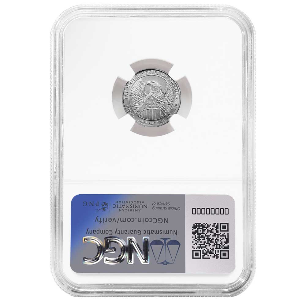 2007-W Burnished Platinum Eagle NGC MS70 – Brown Label - Pinehurst Coins