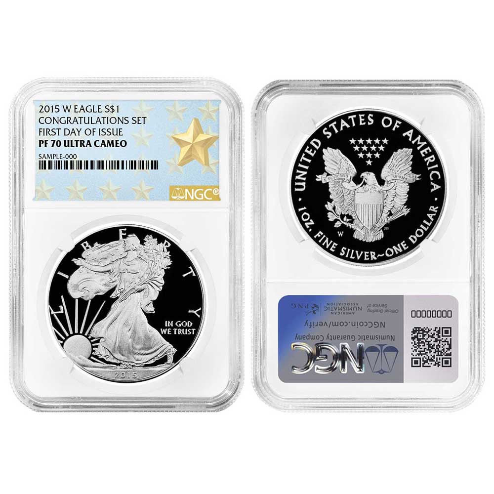 2015-W Proof $1 American Silver Eagle NGC PF70UC FDI - Pinehurst Coins