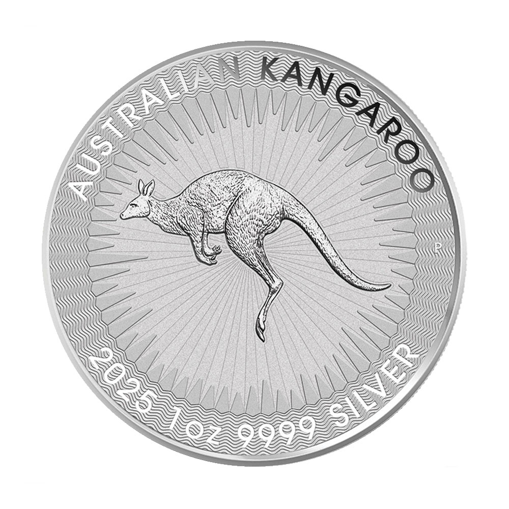 Lot of 100 - 2025 $1 Australia Silver Kangaroo 1 oz .9999 Fine BU ...