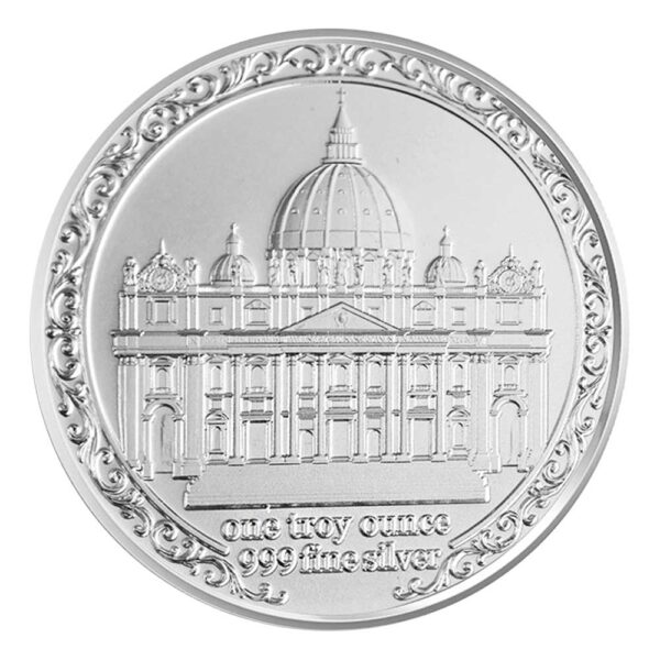 2025 1 Troy oz Pope Leo XIV Commemorative .999 Fine Silver Round - Pinehurst Coins