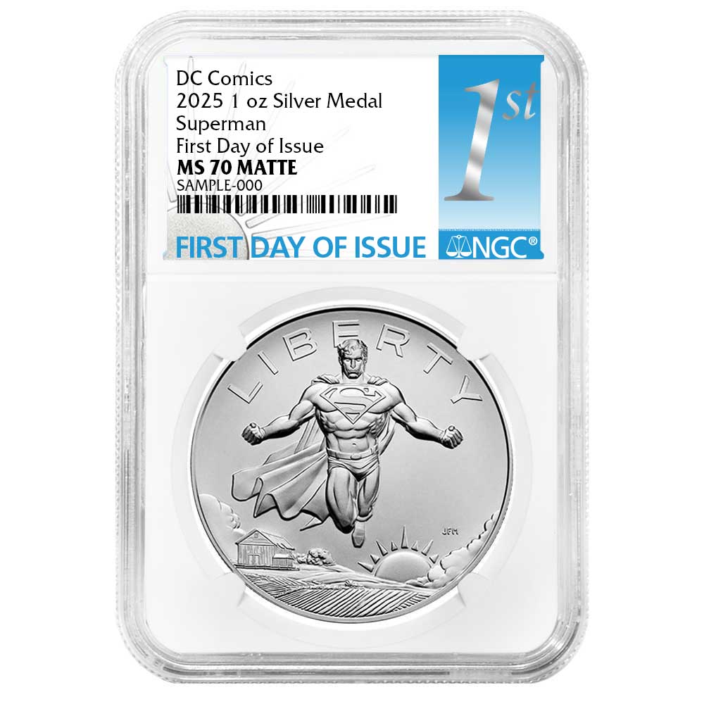 2025 Superman DC Comics 1 oz Silver Medal - Pinehurst Coins
