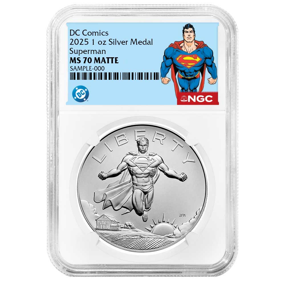 2025 Superman DC Comics 1 oz Silver Medal - Pinehurst Coins