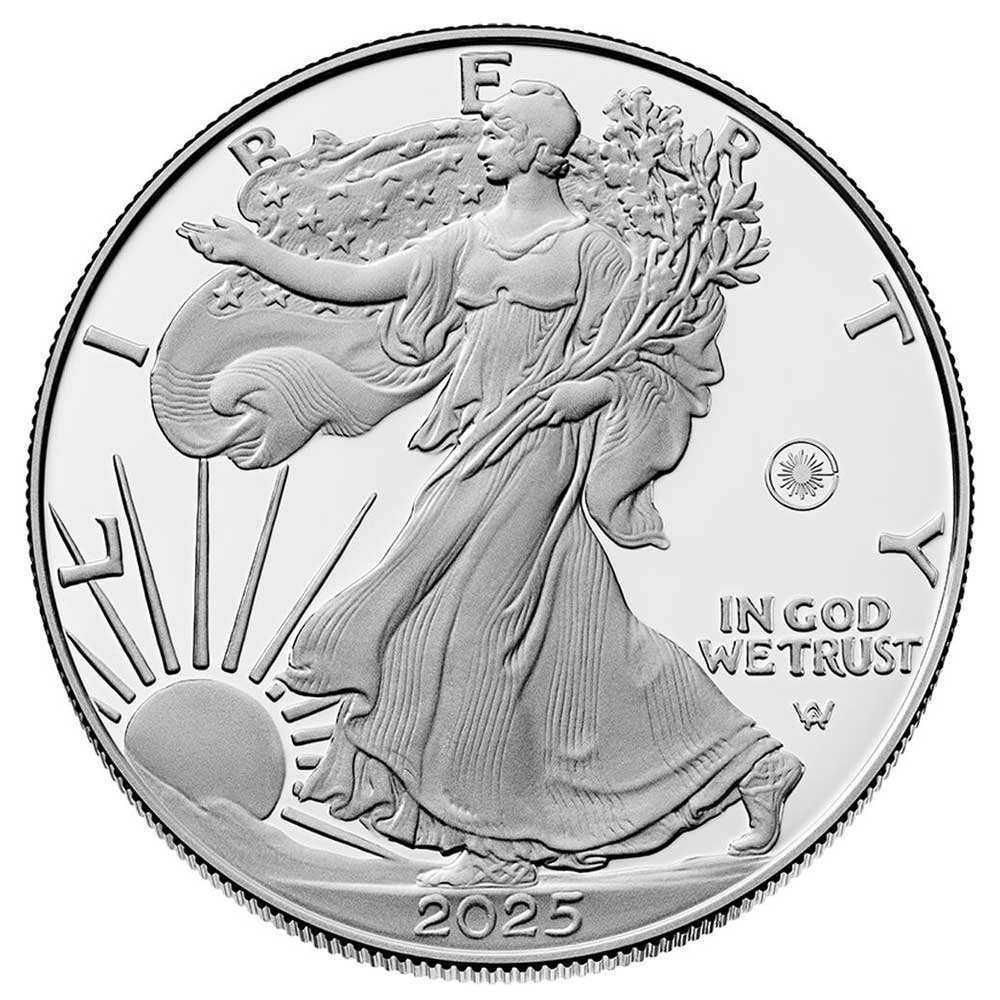 2025-W Proof $1 American Silver Eagle Laser Beam Privy Box, OGP, & COA ...