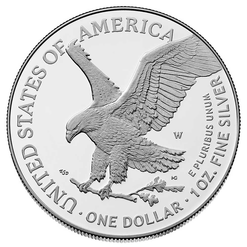 2025-W Proof $1 American Silver Eagle Laser Beam Privy Box, OGP, & COA ...